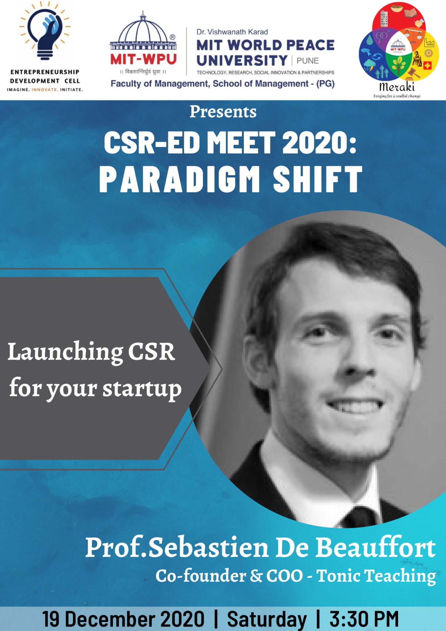 MIT-WPU - CSR-ED meet 2020: Paradigm shift | Tonic Teaching